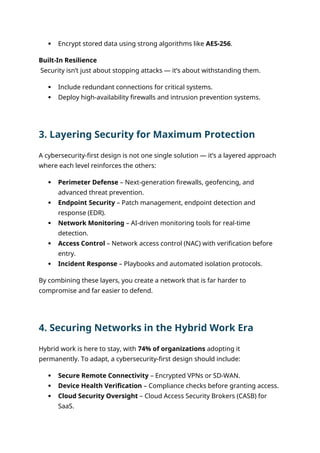 Cybersecurity-First Network Design: How to Stay Ahead of 2025 Threats ...