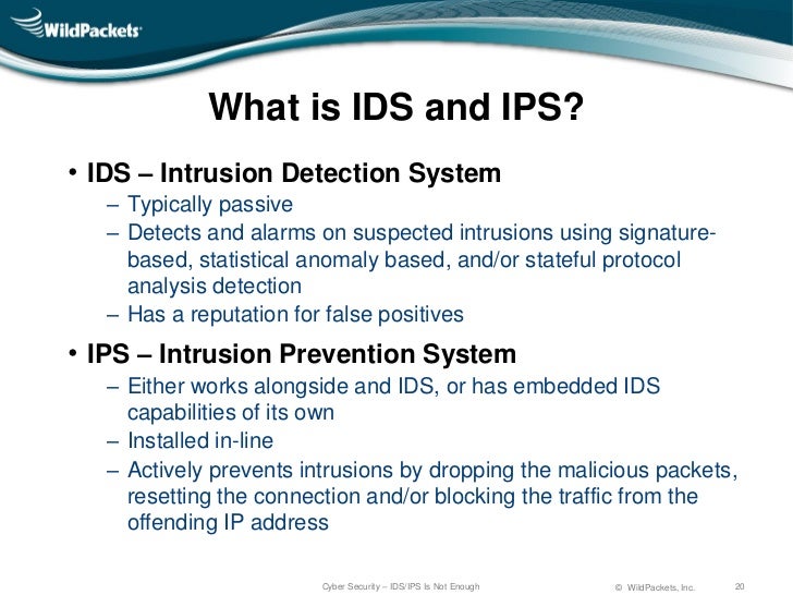 Cyber Security Idsips Is Not Enough