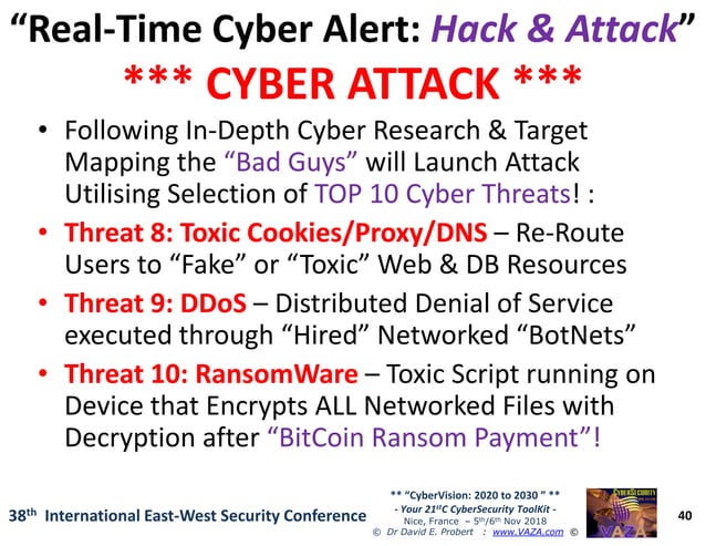 CyberVision: 2020 to 2030 - Your 21stC Cybersecurity Toolkit! | PDF