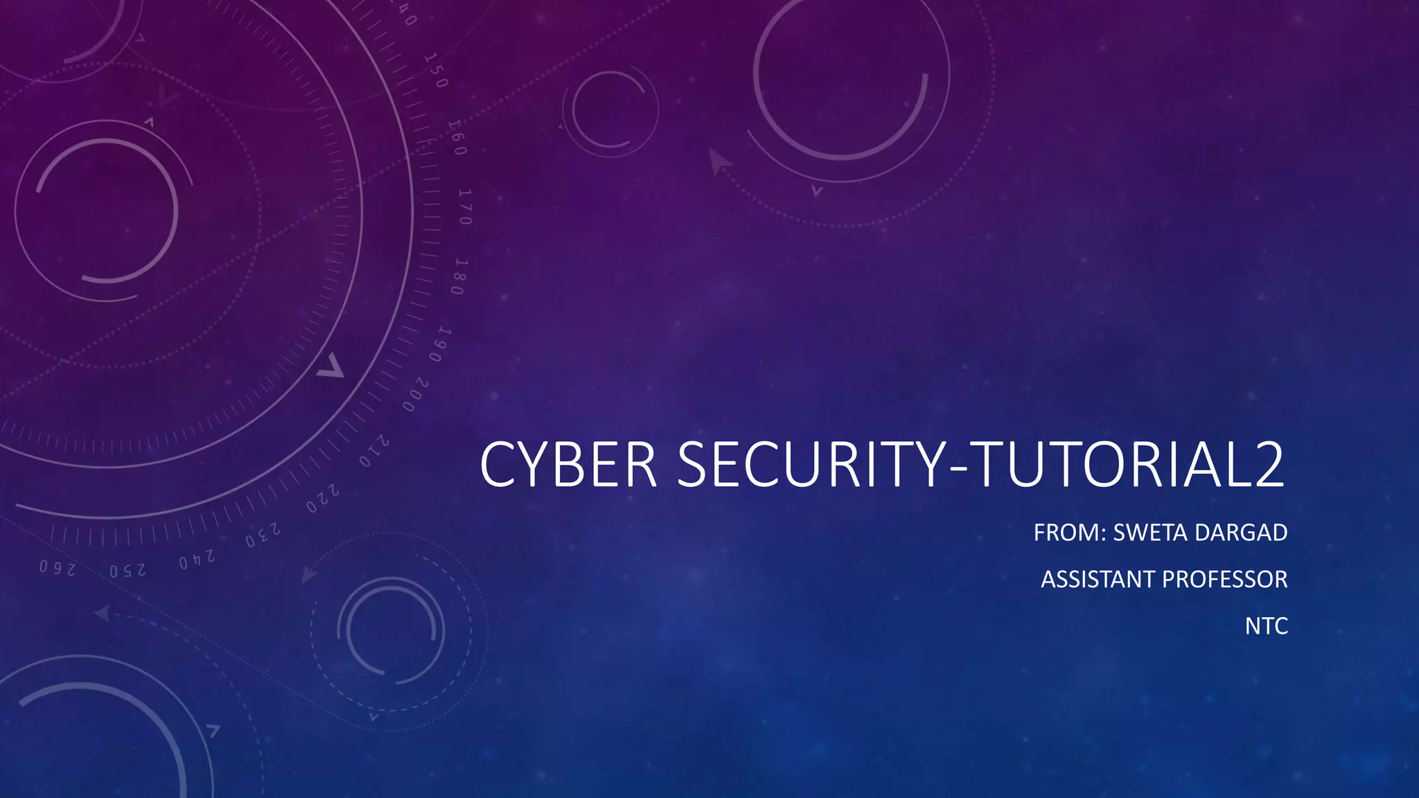 Cyber security tutorial2 | PPT