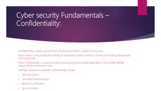 Cyber Security | PPTX | Information and Network Security | Computing