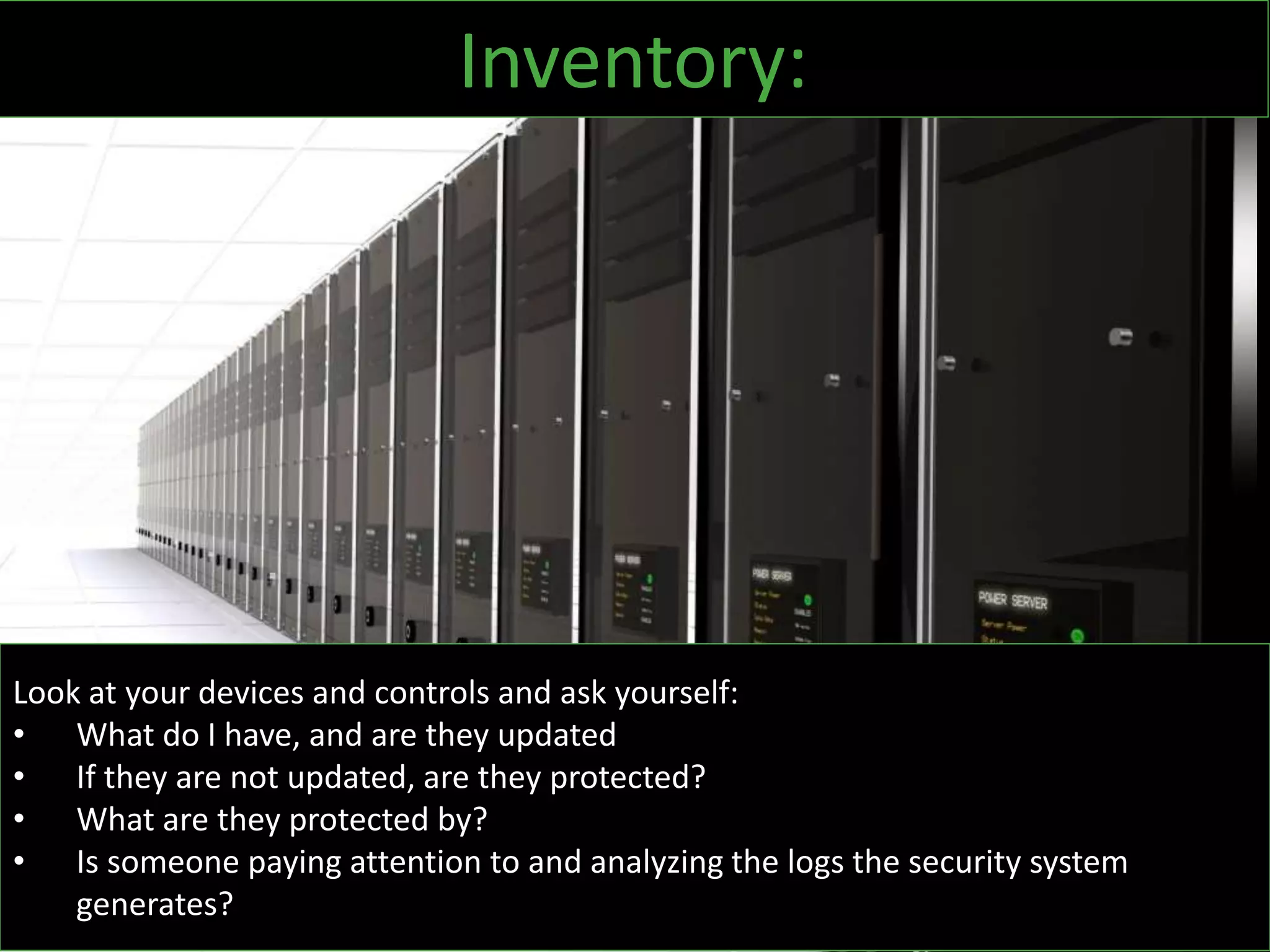 Assessment and Threats: Protecting Your Company from Cyber Attacks | PPTX | Operating Systems ...
