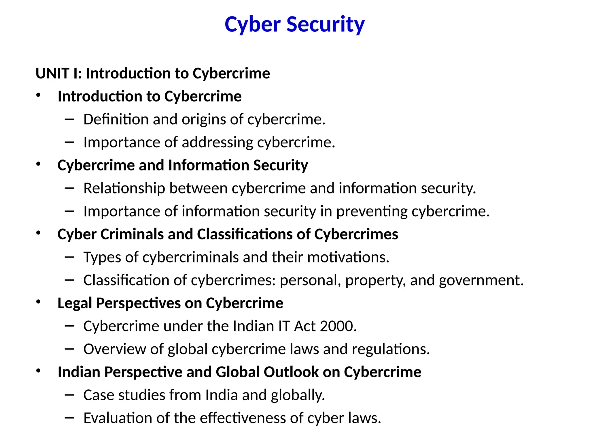 Relationship Between Cybercrime and Information Security | PPTX