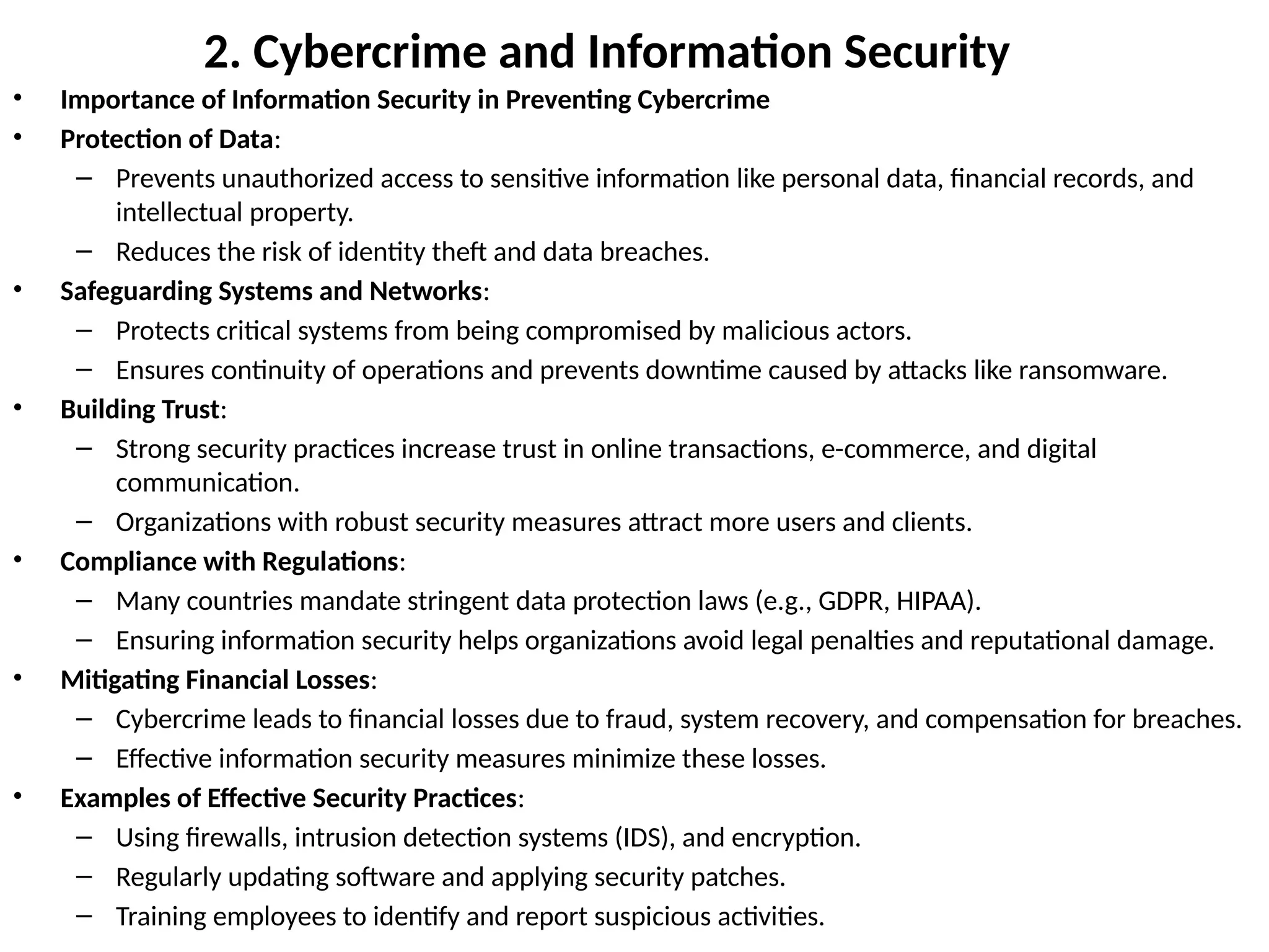 Relationship Between Cybercrime and Information Security | PPTX