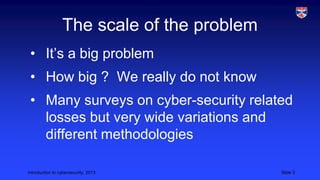 Cybersecurity 3 cybersecurity costs and causes | PPT