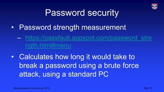 Cybersecurity 5 improving cybersecurity | PPTX | Internet Safety ...