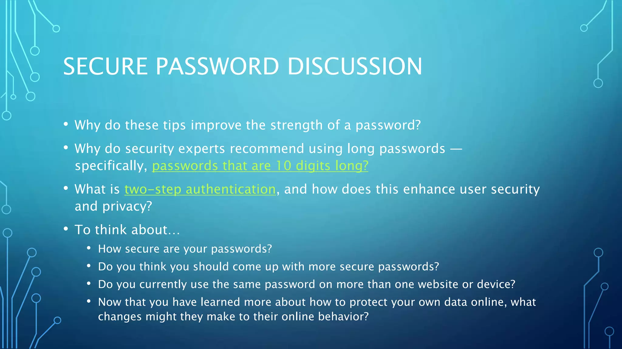 Cyber Security for 5th and 6th Graders | PPTX