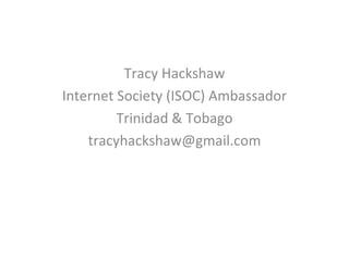 Cybersecurity Agenda For Small Island Developing States - ISOC | PPT