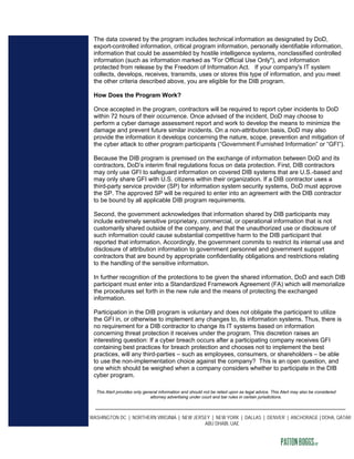 DoD Implements Broad Cybersecurity Information–Sharing Program | PDF