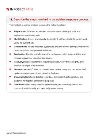 Cybersecurity Analyst Interview Questions By InfosecTrain | PDF