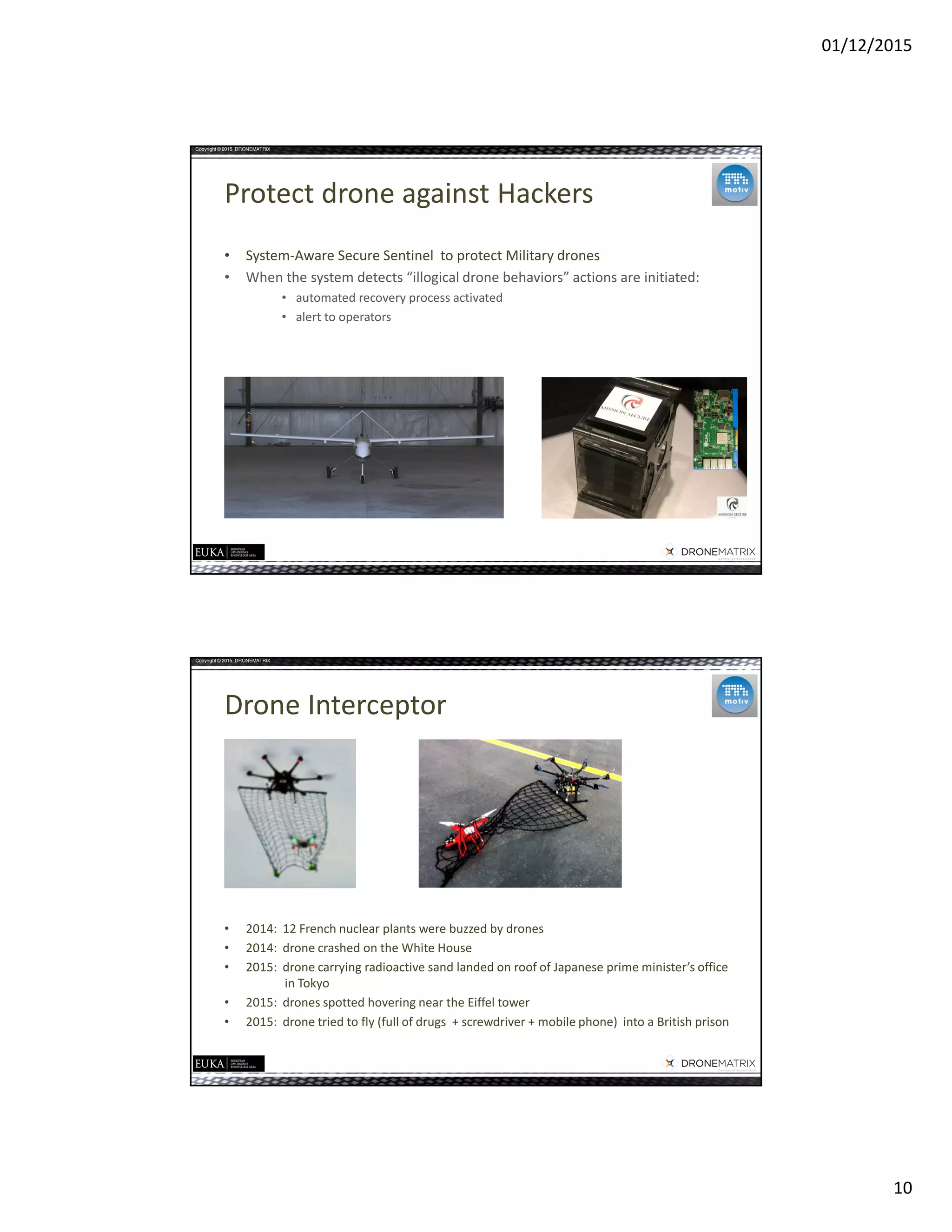Cybersecurity and drones 2015 | PDF