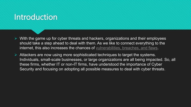 CYBER SECURITY AND ETHICAL HACKING.pptx | Computing | Technology & Computing