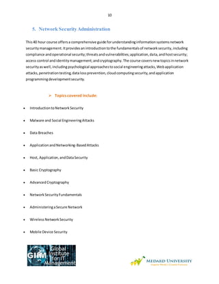 Cyber Security and IT Security Management Program | PDF
