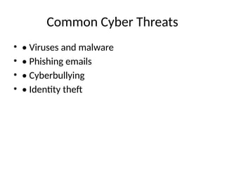 Cyber_Security_and_Safety_for Class 9 Student | PPTX
