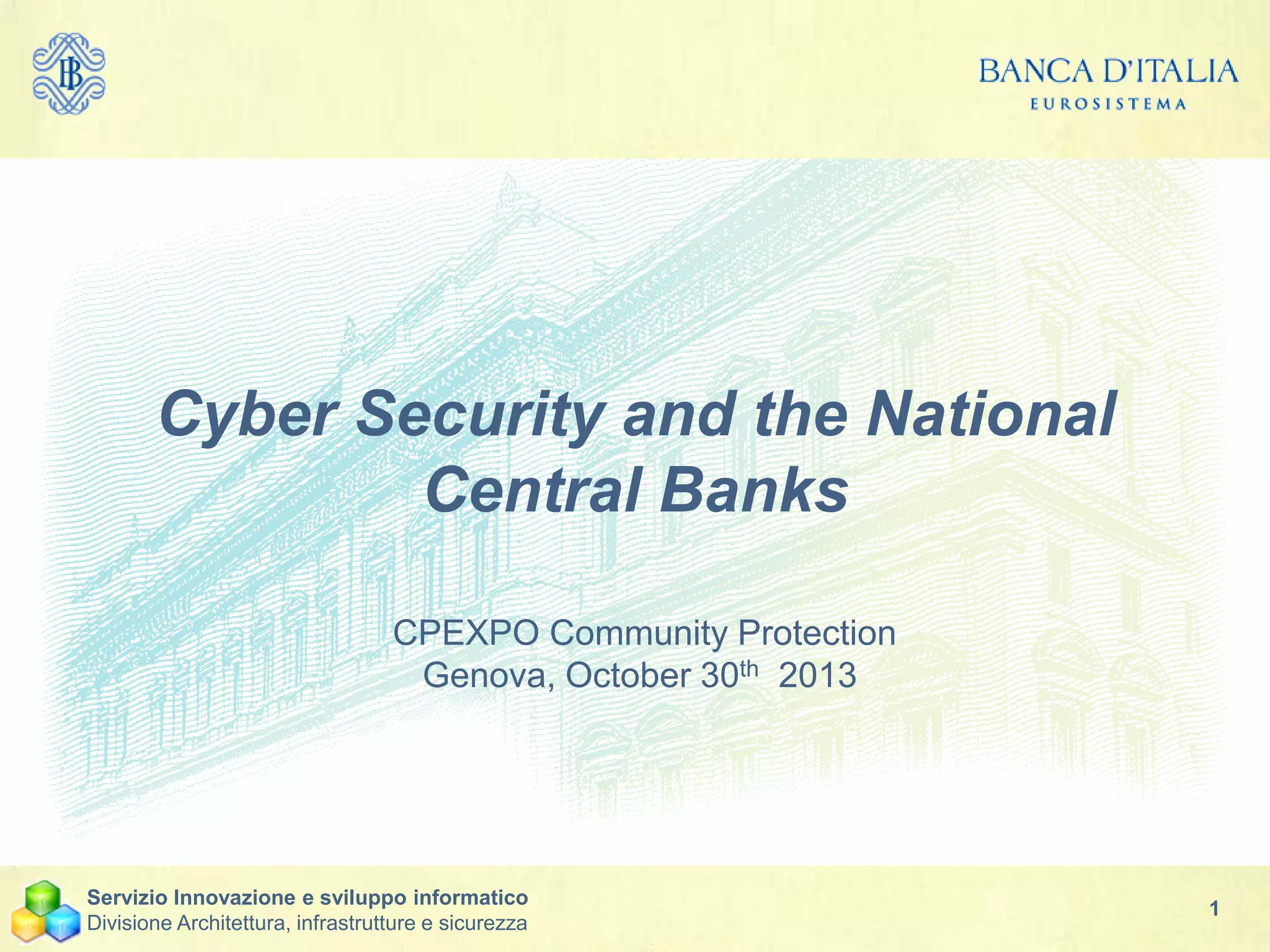 Cyber Security and the National Central Banks | PDF