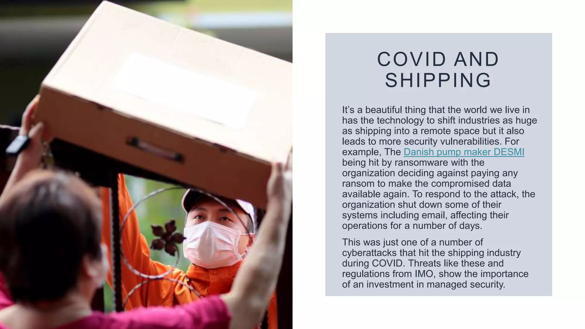 Cybersecurity and the Shipping Industry | PPTX