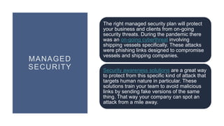 Cybersecurity and the Shipping Industry | PPTX