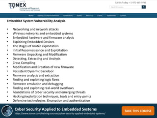 Cyber security applied to embedded systems | PPTX
