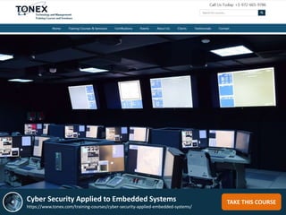 Cyber security applied to embedded systems | PPTX