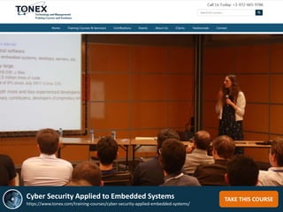 Cyber security applied to embedded systems | PPTX