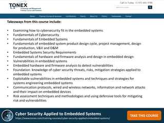 Cyber security applied to embedded systems | PPTX