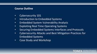Cybersecurity Applied to Embedded Systems, Fundamentals of Embedded Systems and Applications of ...