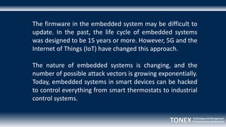 Cybersecurity Applied to Embedded Systems, Fundamentals of Embedded ...