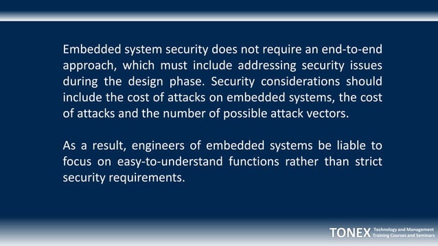 Cybersecurity Applied To Embedded Systems Fundamentals Of Embedded