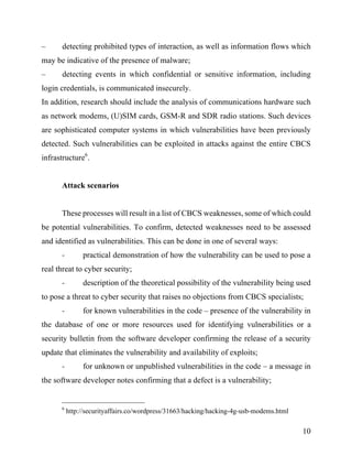 Cybersecurity Assessment of Communication-Based Train Control systems | PDF