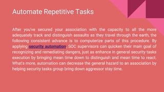 CyberSecurity Automation | PDF