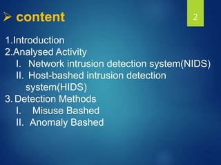 Intrusion Detection System(IDS) | PPT