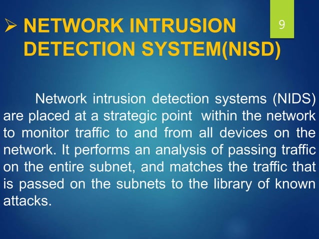 Intrusion Detection System(IDS) | PPT