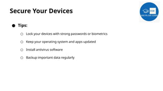 STAY SAFE ONLINE GUIDE TO CYBERSECURITY | PPTX