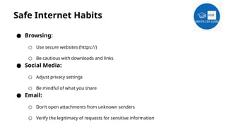 STAY SAFE ONLINE GUIDE TO CYBERSECURITY | PPT