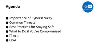 STAY SAFE ONLINE GUIDE TO CYBERSECURITY | PPT
