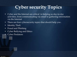 Cyber security awareness | PPTX