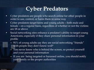 Cyber security awareness | PPTX | Crime & Harmful Acts to Individuals ...
