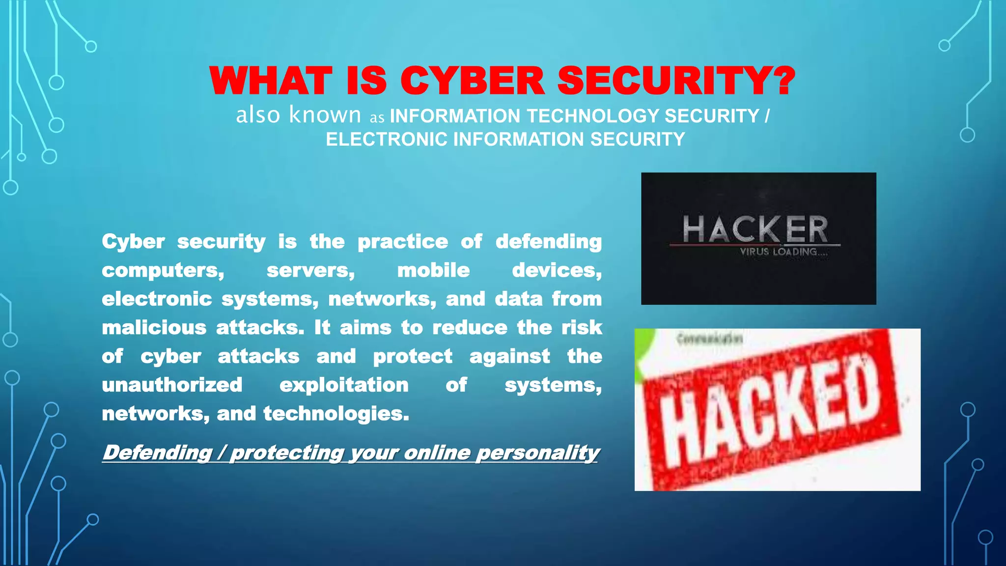 CYBERSECURITY AWARENESS AND BEST PRACTICES AT ALL WORKING LEVEL. | PPTX