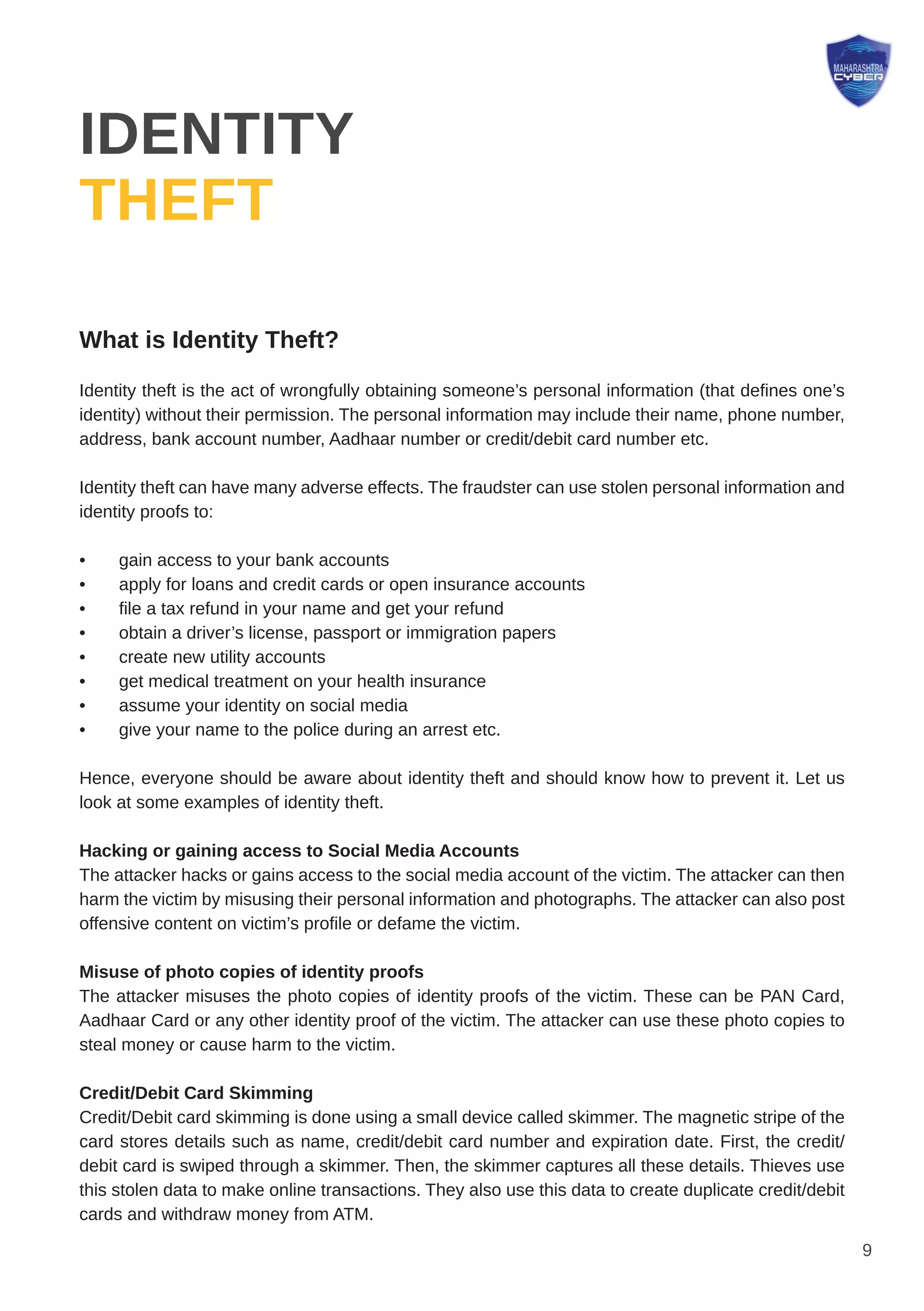 Cyber security awareness booklet for citizens from mahashtra cyber 10 ...