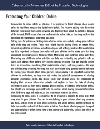 Cybersecurity Awareness E-book by Propelled Technologies | PDF
