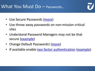 Cyber security awareness for end users | PPTX