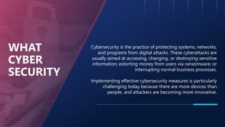 CYBER SECURITY AND CYBER CRIME COMPLETE GUIDE.pLptx | PPTX