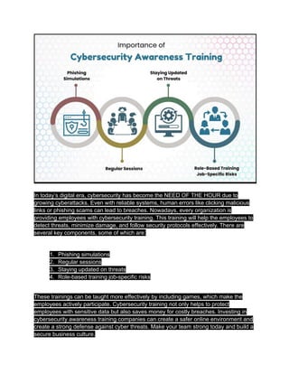 CyberSecurity Awareness Training_ Defend, Detect, Prevent.pdf