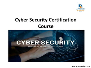 Cyber security certification training course | PPT