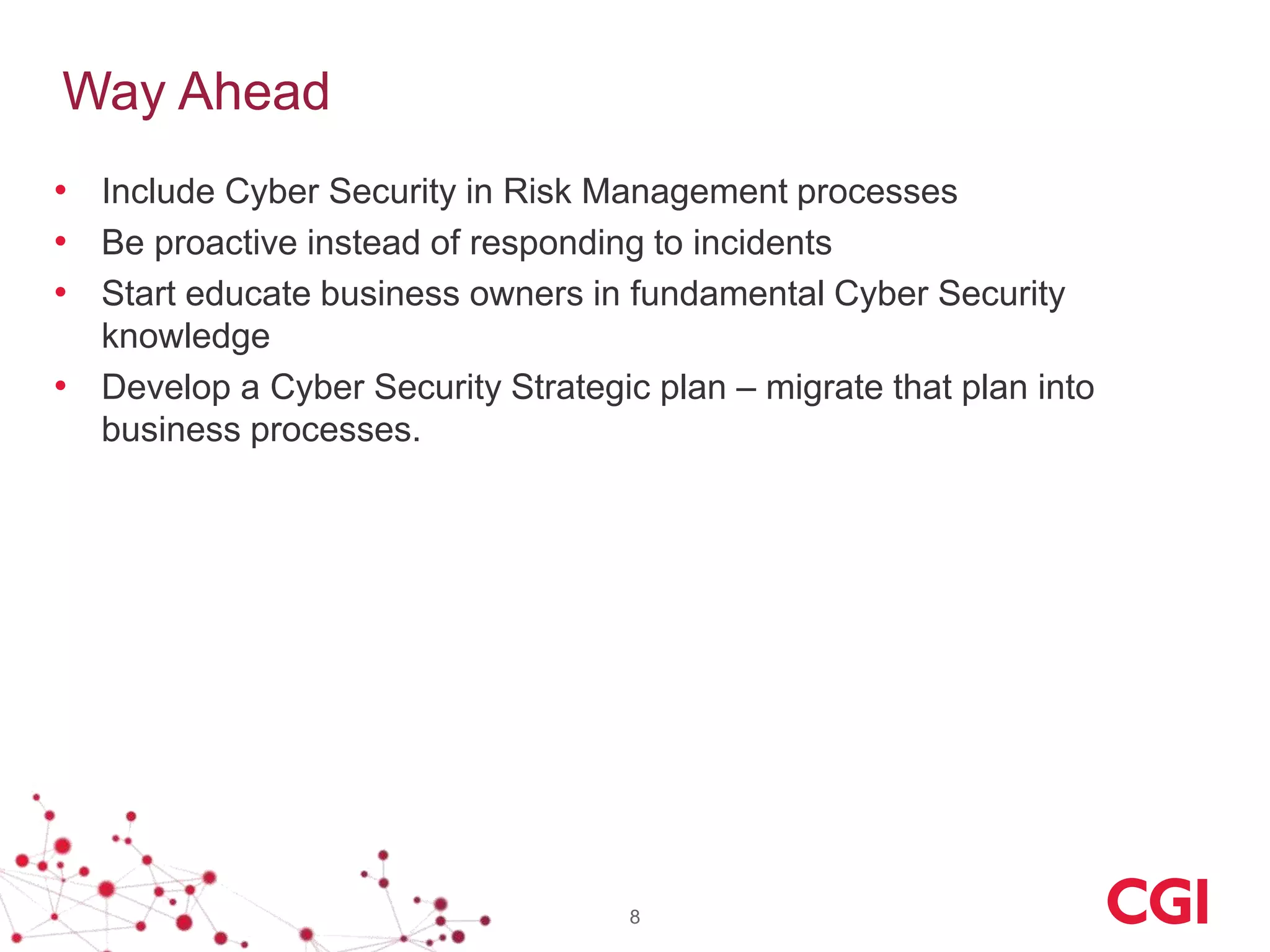 Cyber security cgi moving forward | PPT