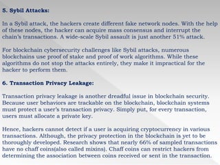 Cybersecurity Challenges in Blockchain Technology By Azgari Lipshy | PPT