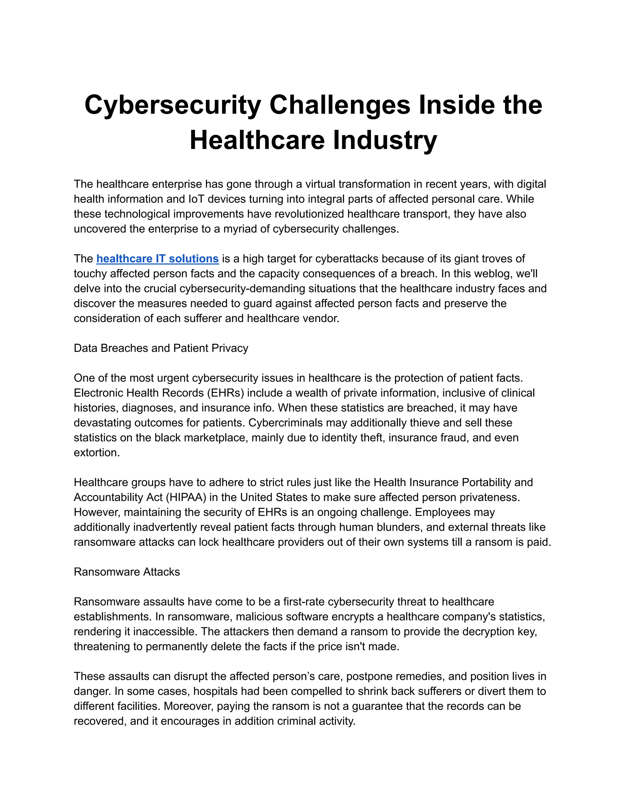 Cybersecurity Challenges in the Healthcare Industry.pdf