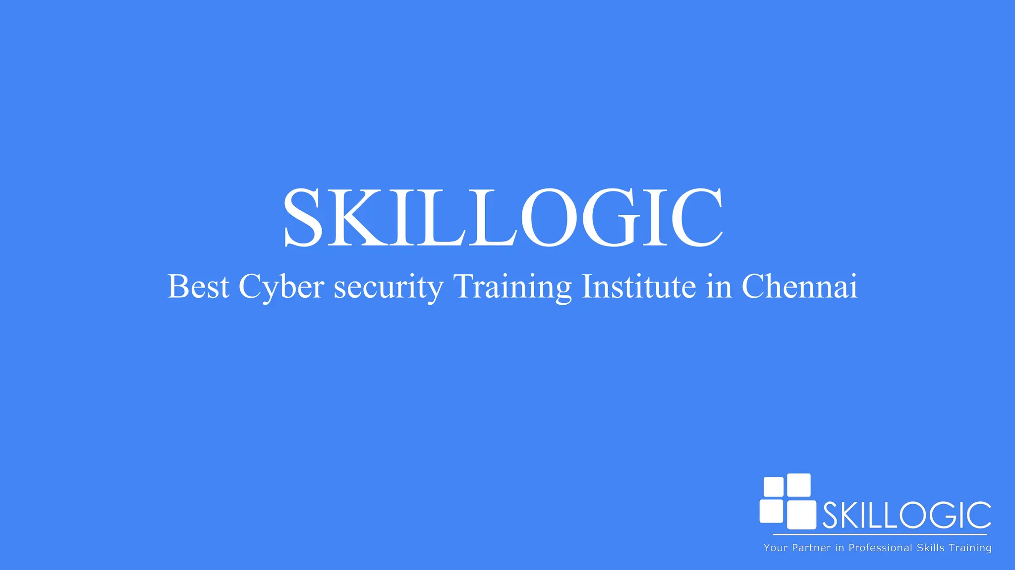 Cyber Security Training Institute in Chennai | PPT