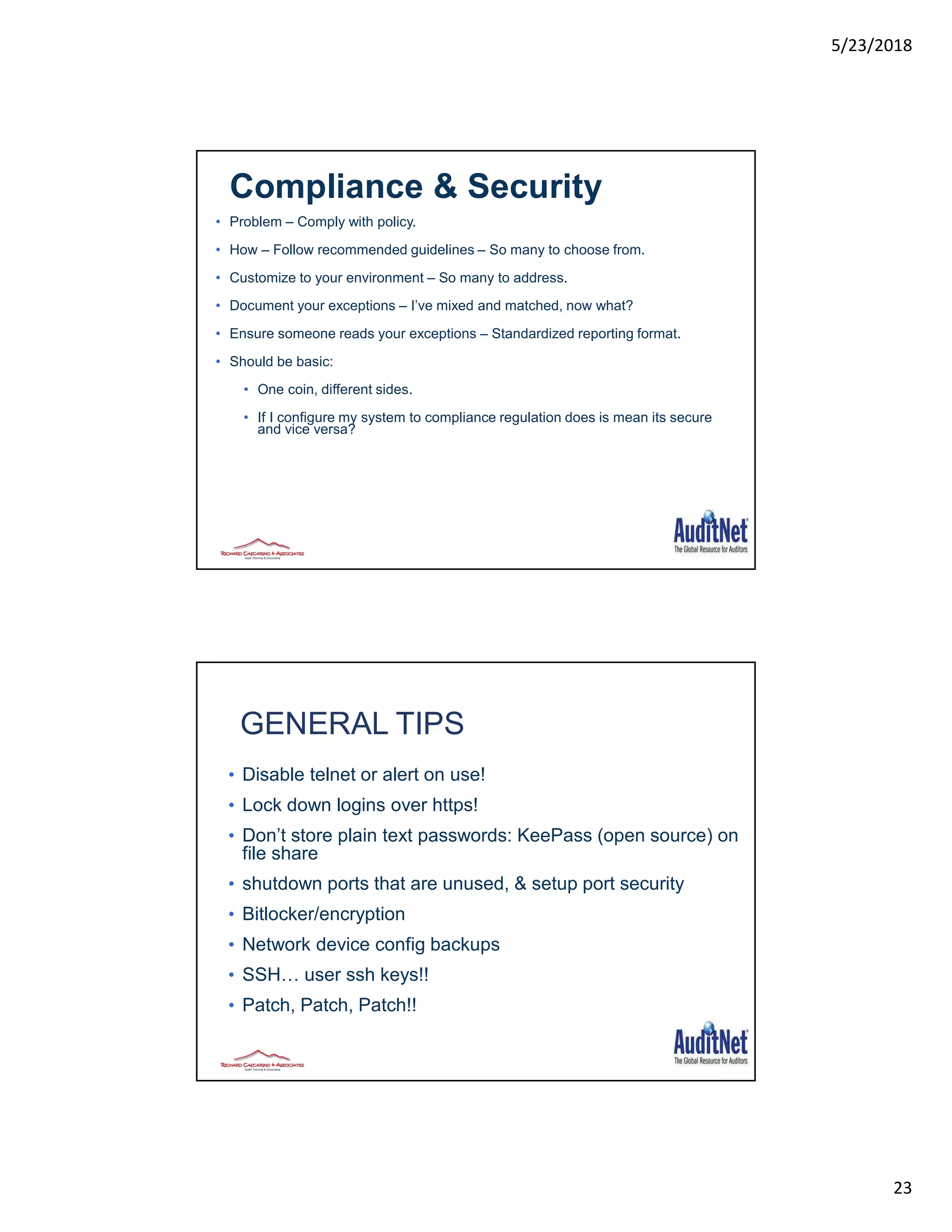 Cybersecurity controlling ports and network devices | PDF