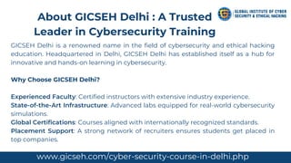 GICSEH: Best Cyber Security Course in Delhi | PPT